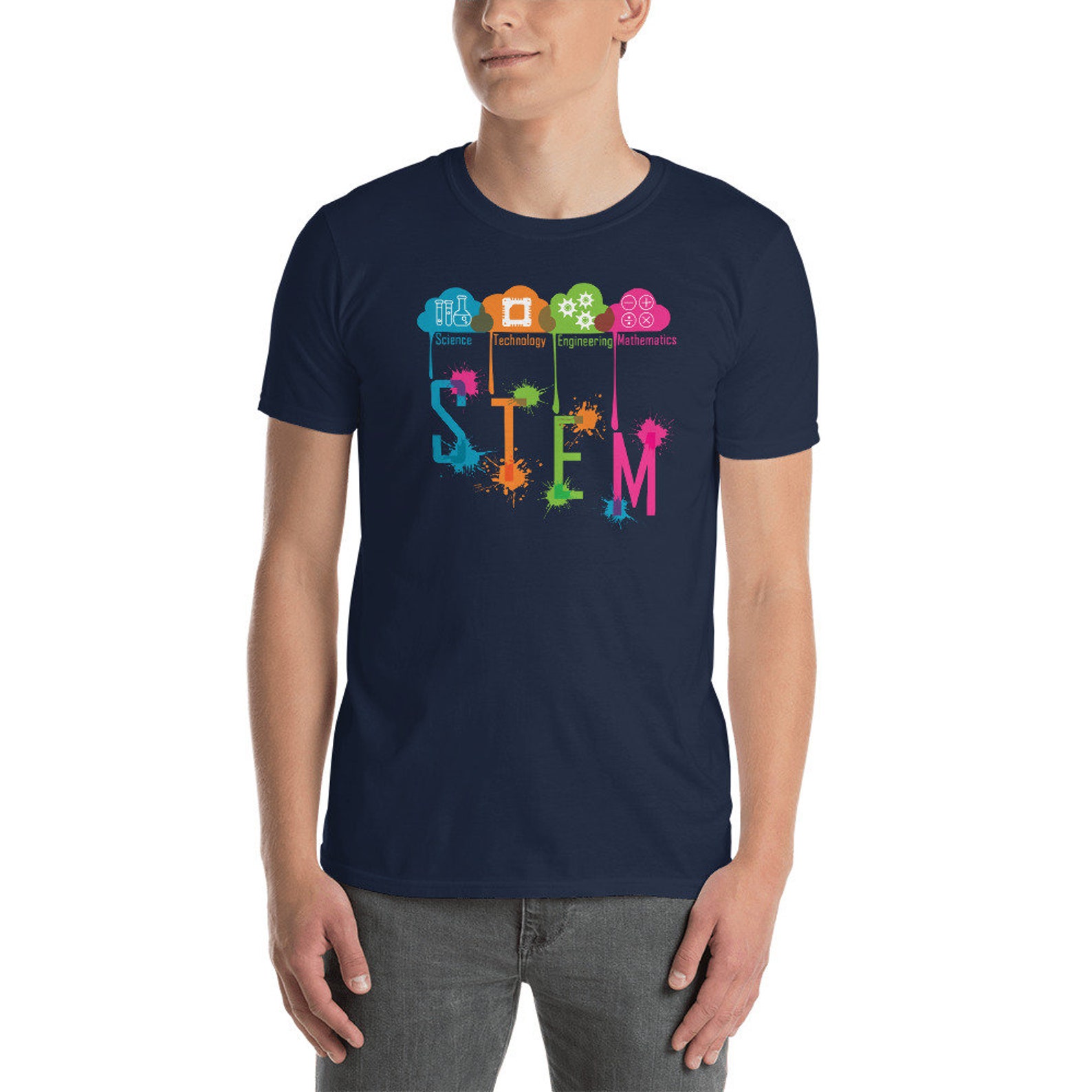 STEM T-shirt for Men: Science Technology Engineering Math T-shirt ...