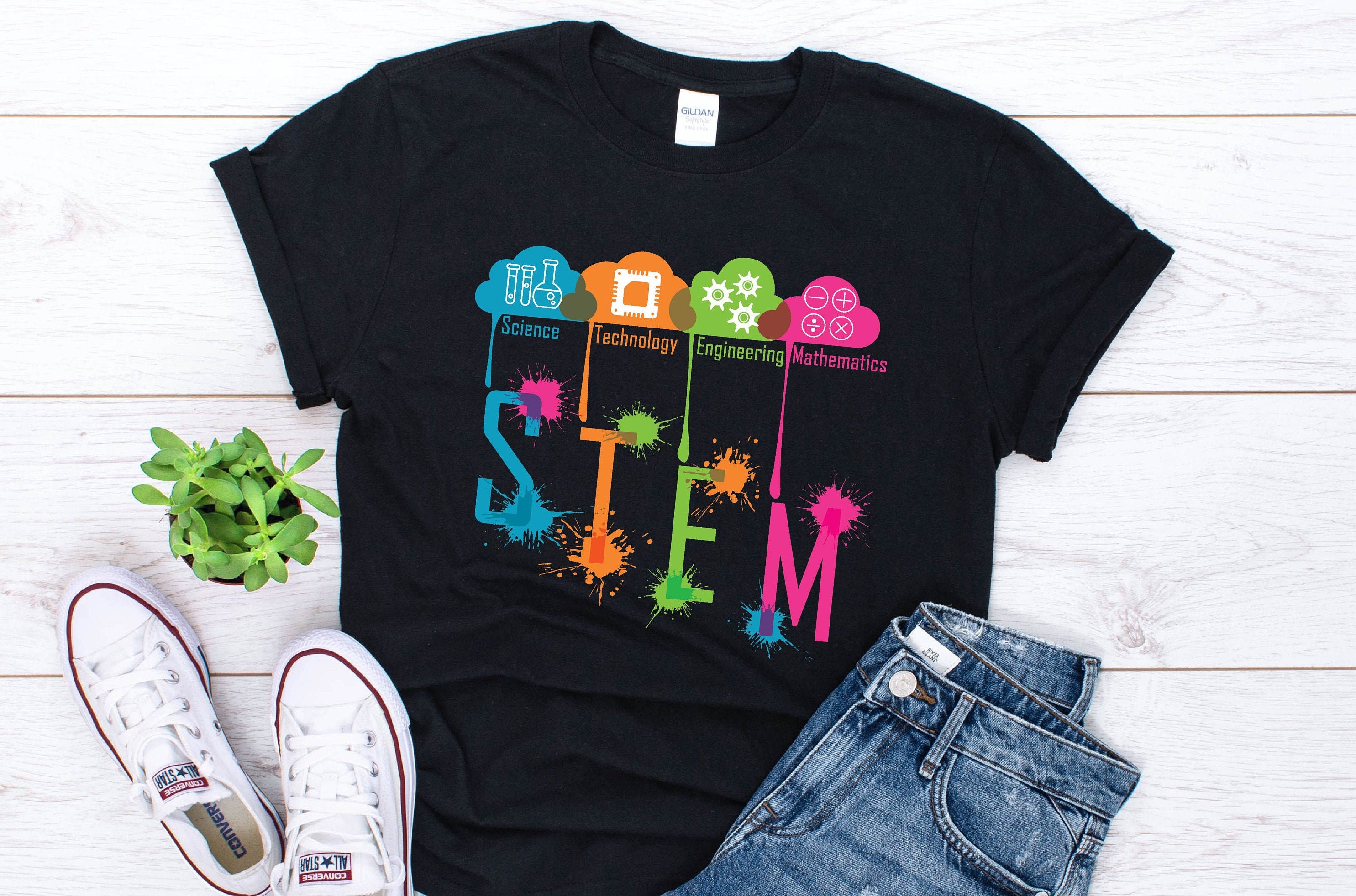 STEM T-shirt for Men: Science Technology Engineering Math T-shirt ...
