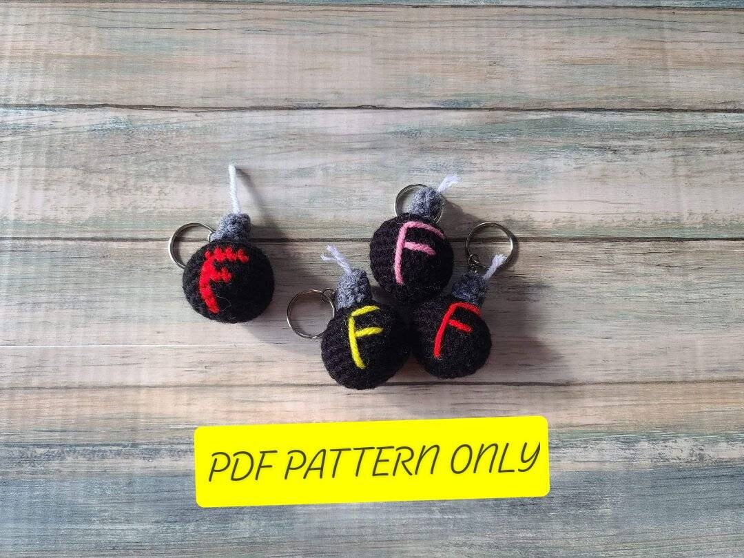 F Bomb Keychain **PATTERN ONLY** - Etsy