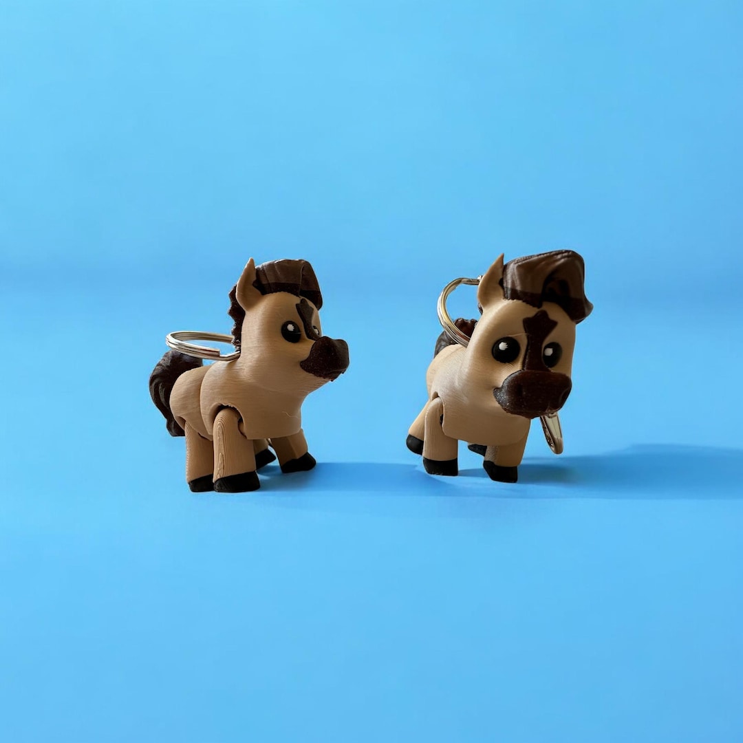 3D Printed Flexi Horse | Articulated Fidget Model | Keyring 3D Model ...