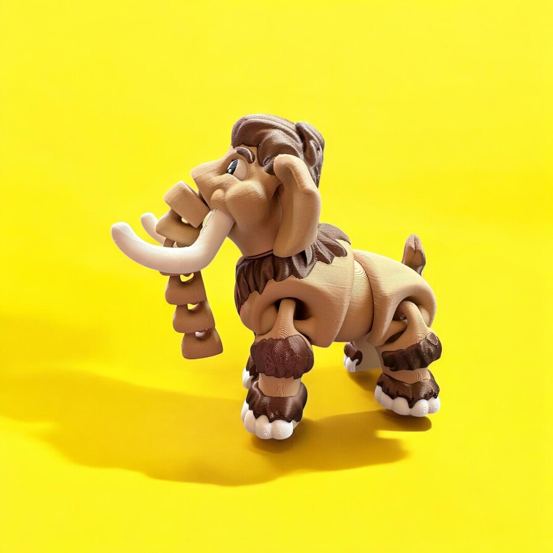 Flexi Mammoth | Fidget Model | 3D Model | Ideal Gift | Authorized ...