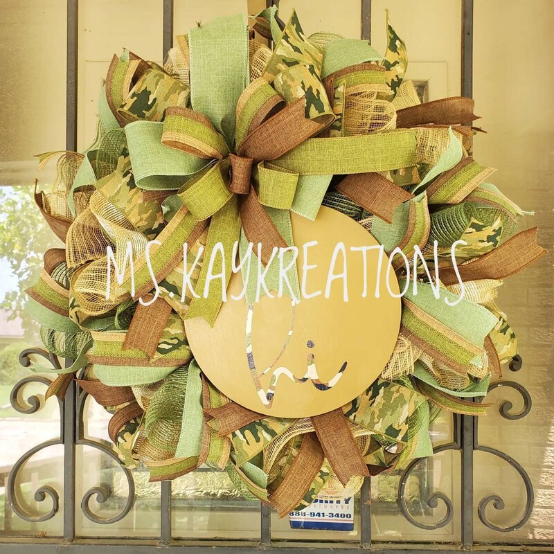 Camo Wreath - Etsy