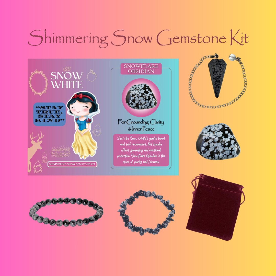 Princess Snow White' Shimmering Snow Gemstone Kit - Etsy