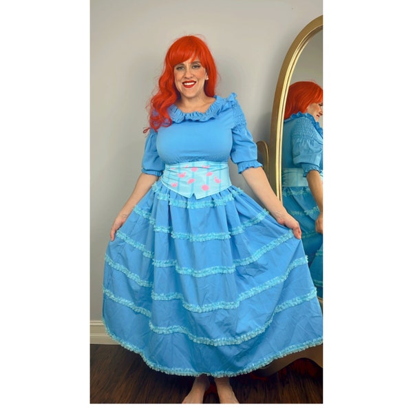 Blue Ariel Dress Adult - Etsy