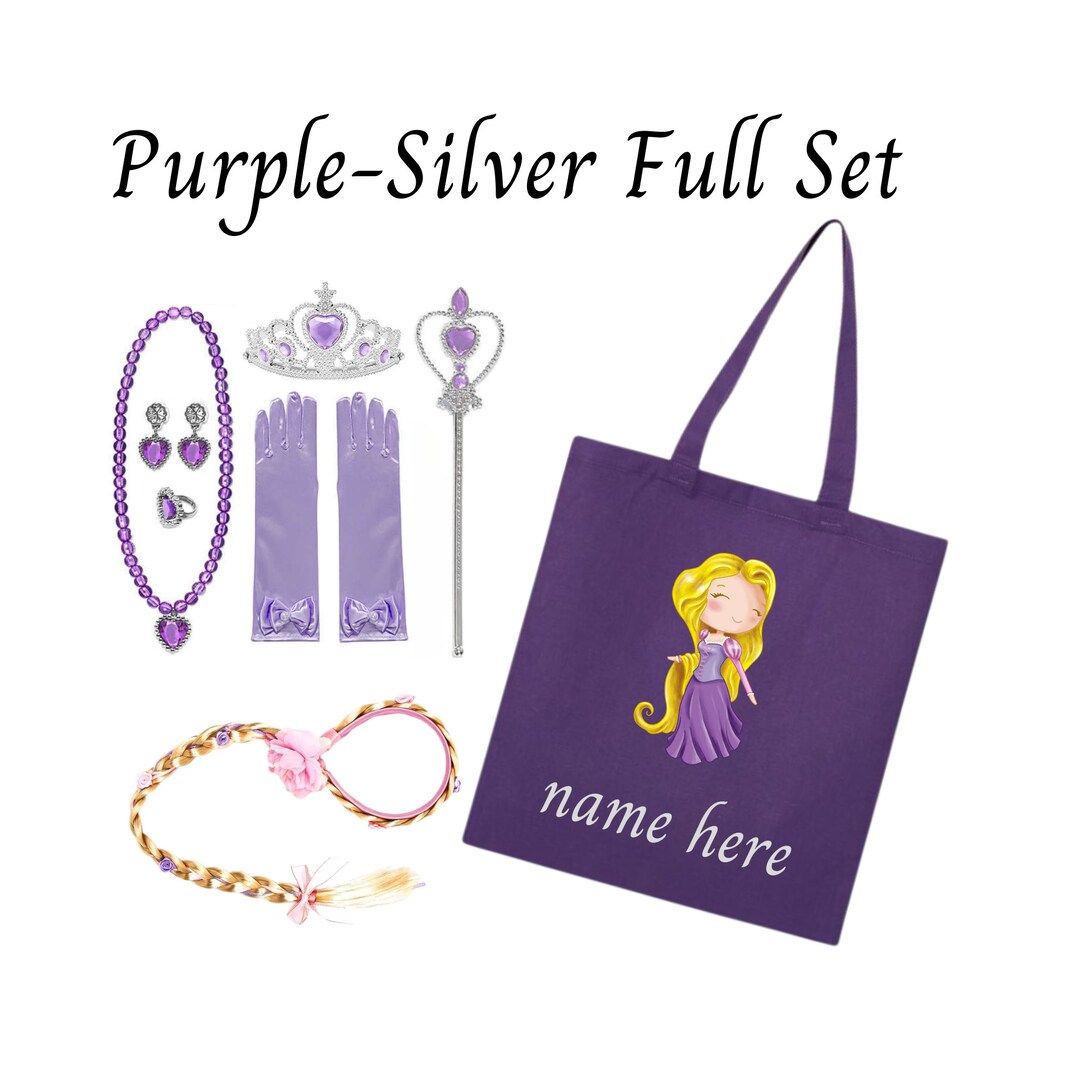 Princess Rapunzel Tangled Accessory Set + Personalized Tote Bag ...