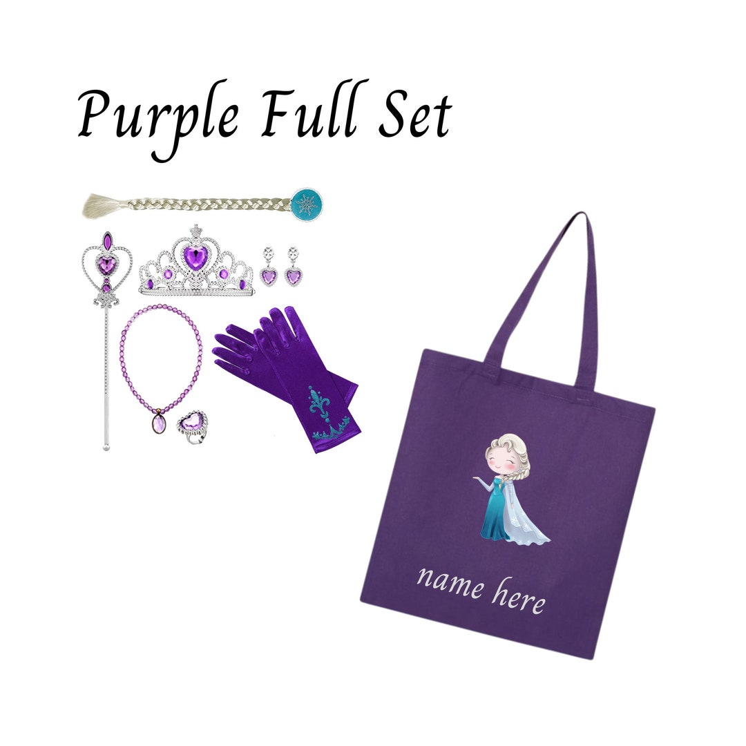 Frozen Elsa Frozen Accessories With Personalized Tote Bag, Princess ...