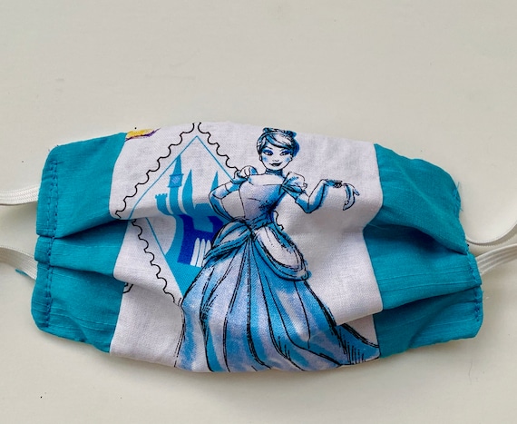 Cinderella face mask princess face mask made in USA washable | Etsy