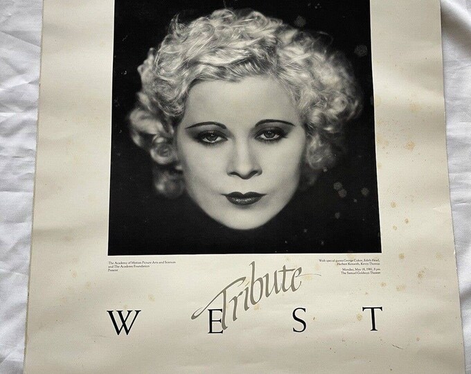 Motion Picture Academy Mae West Tribute Poster - *hollywood Posters* - Etsy
