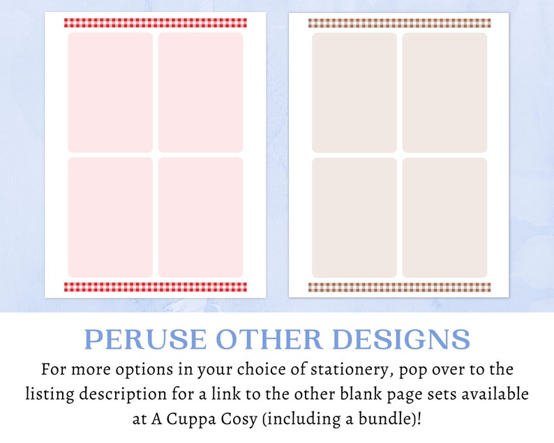 Orange Gingham Note Paper Printables | Checklist Templates | A5, A4 ...