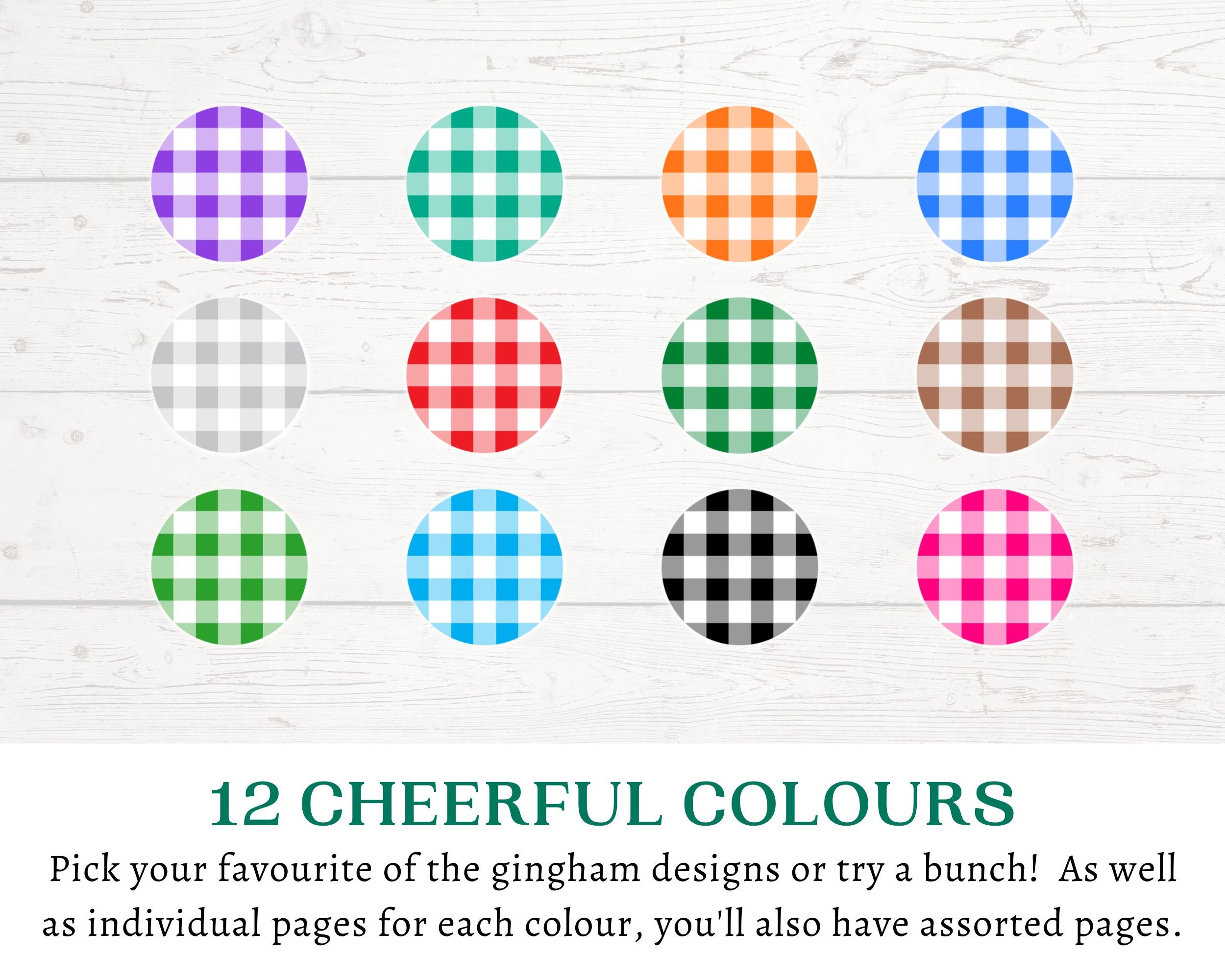 Printable Gingham Gift Tags | DIY Gift Tags | Retro Gift Tags | Favour ...