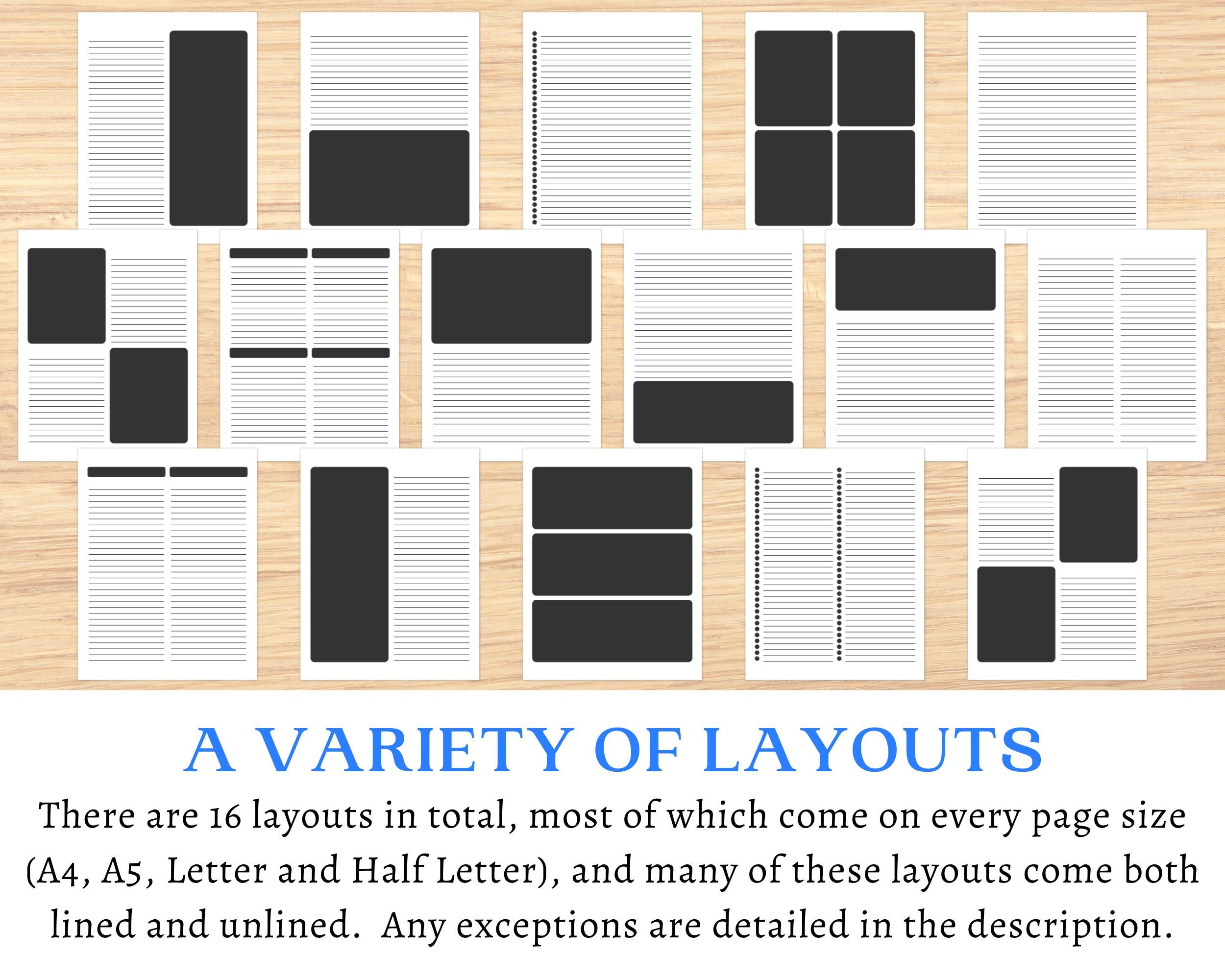 Grey Gingham Blank Page Printables | Checklist Template | Lined Paper ...