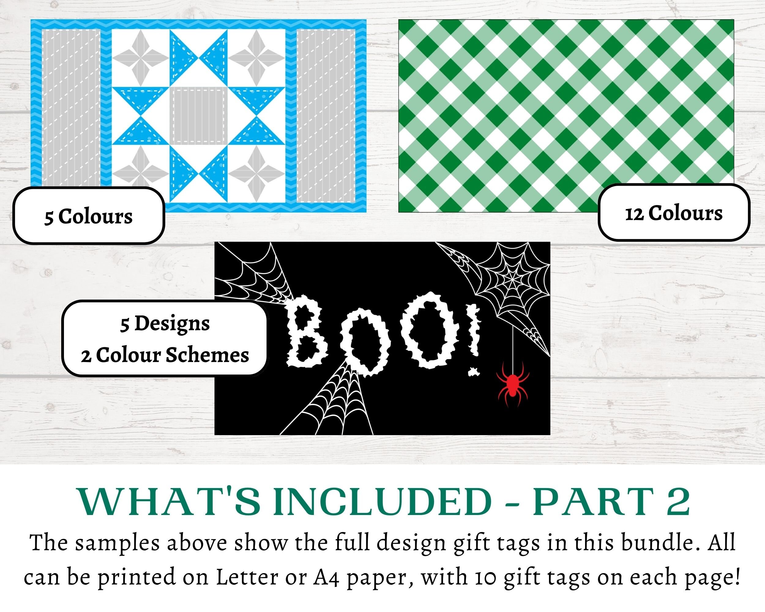 Printable Gift Tags Bundle Assorted Gift Tags Editable - Etsy