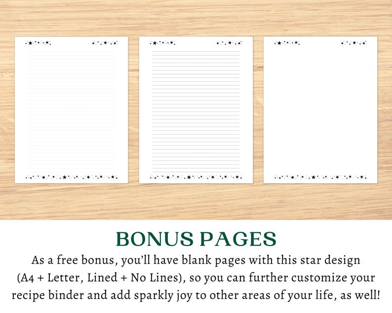 Editable Recipe Template Printables | Blank Recipe Book | Fillable ...