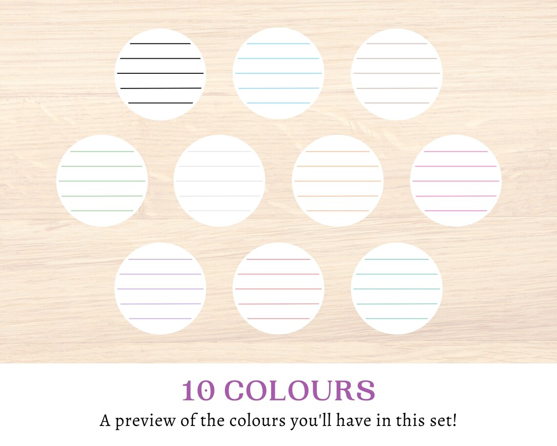 Lined Paper Printable | Letter, Half Letter, A5, A4 Lined Paper ...