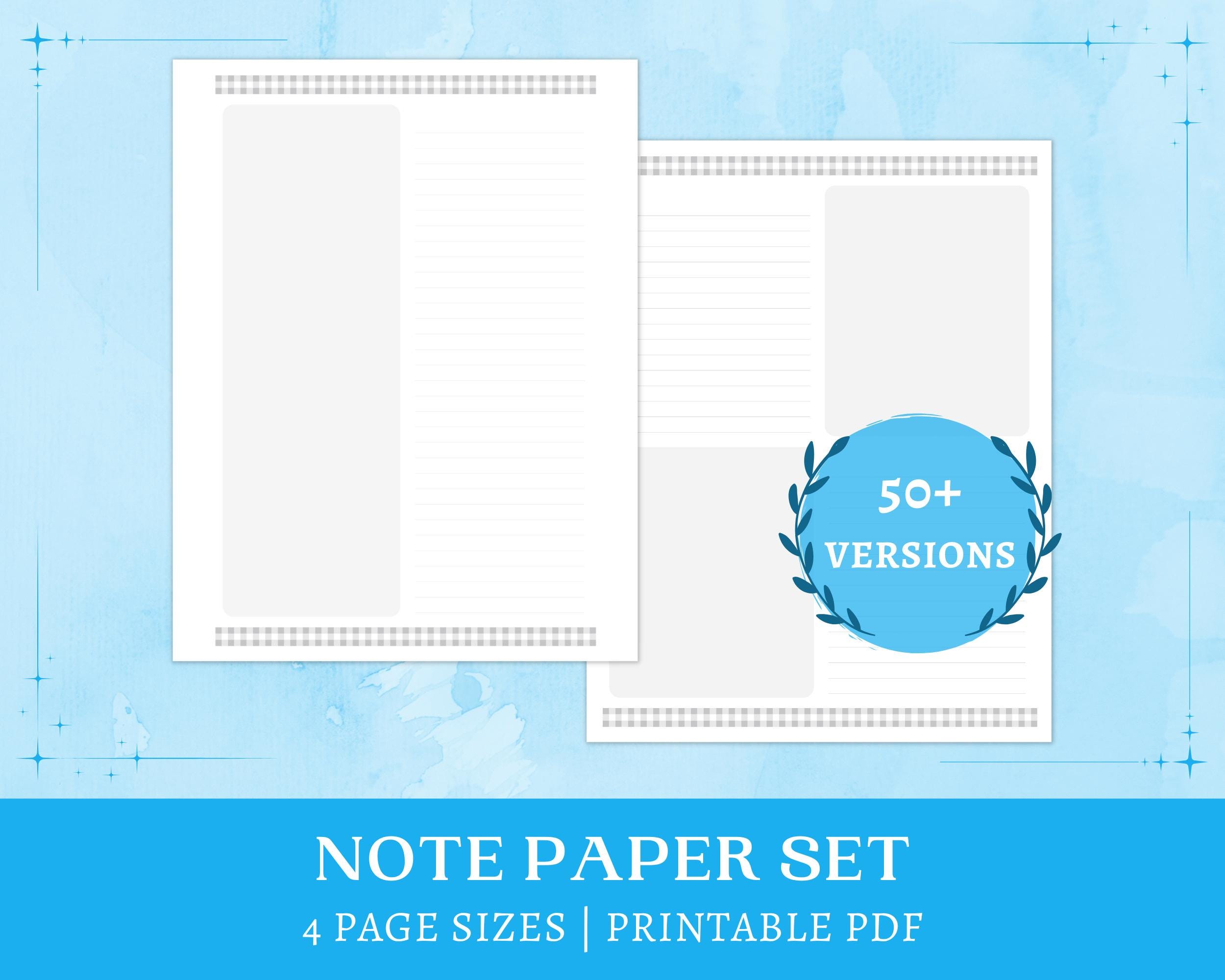 Grey Gingham Blank Page Printables | Checklist Template | Lined Paper ...