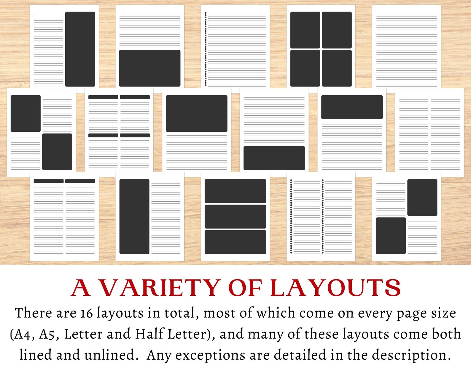 Printable Note Paper | Minimalist Checklist Templates | Lined Pages ...