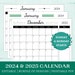 2024 2025 Calendar Bundle Editable Calendar Monthly Planner With Notes ...