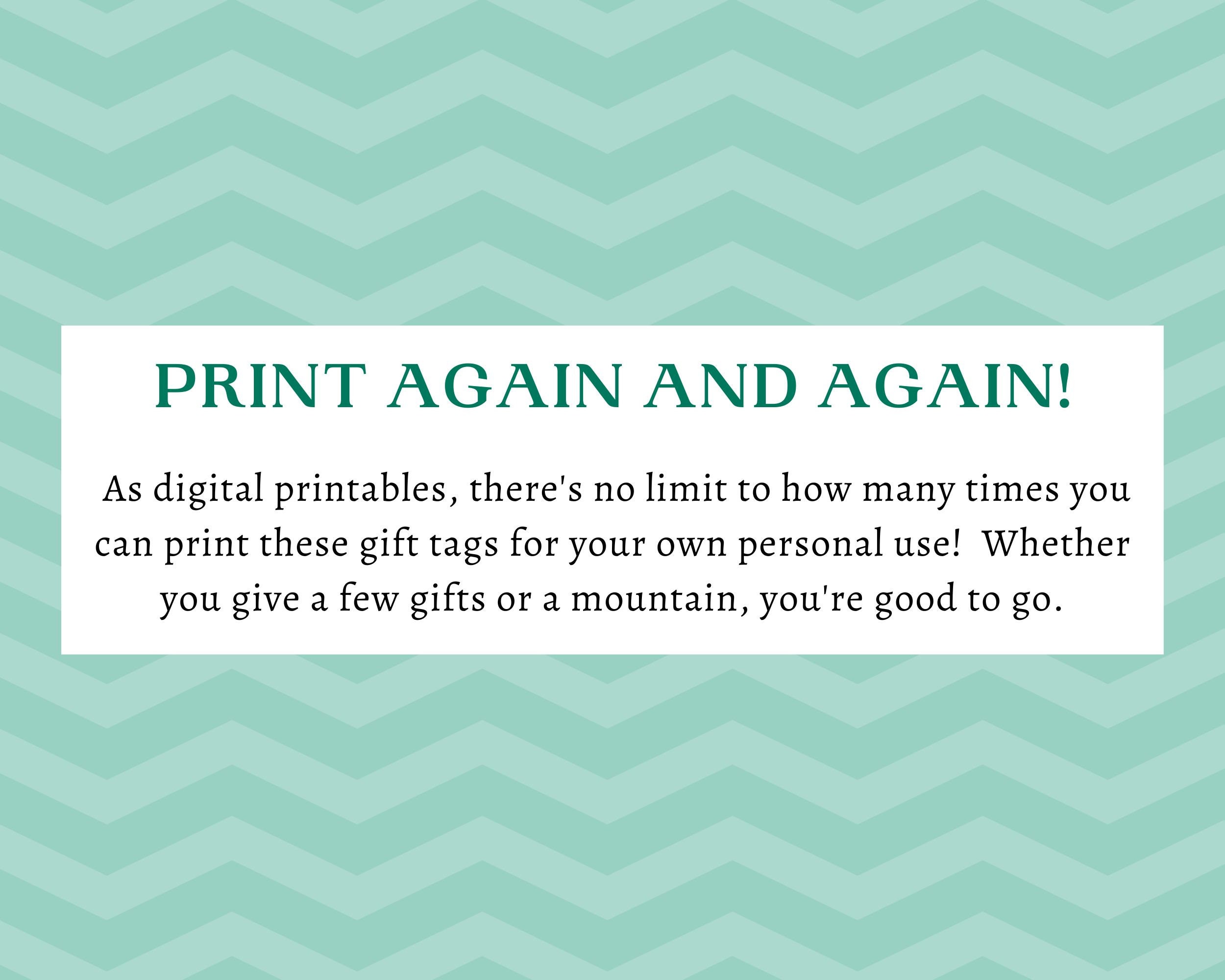 Printable Gingham Gift Tags | DIY Gift Tags | Retro Gift Tags | Favour ...