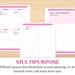 Printable Pink Gingham Note Paper | Blank Pages | Checklist Templates ...