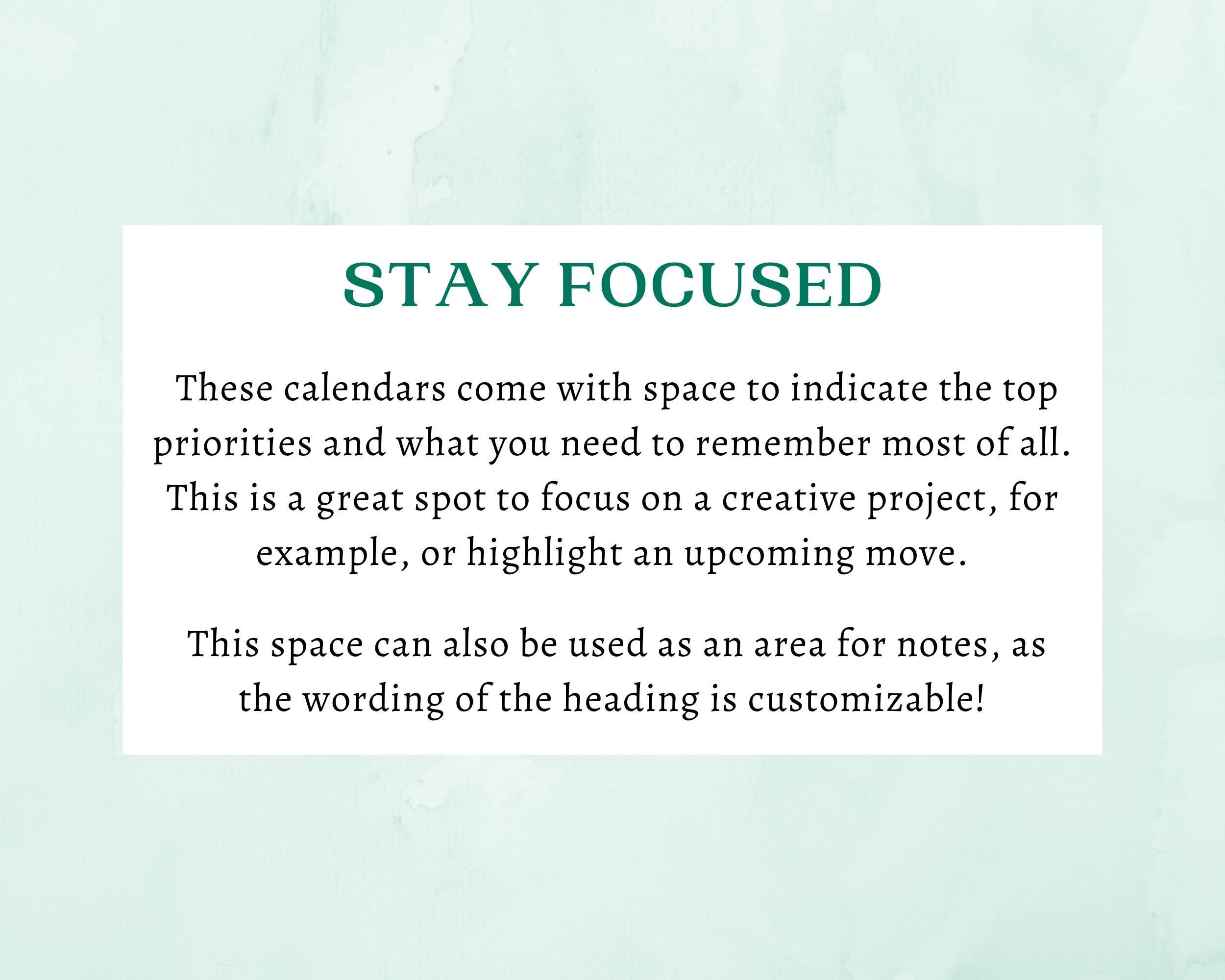 2024 2025 Calendar Bundle Editable Calendar Monthly Planner With Notes ...