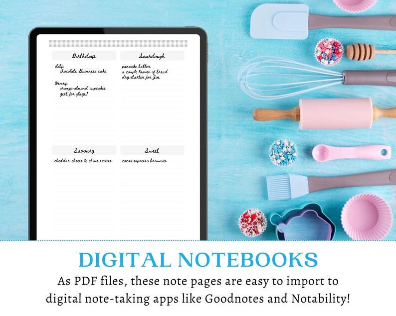 Grey Gingham Blank Page Printables Digital Study Notes Checklist ...