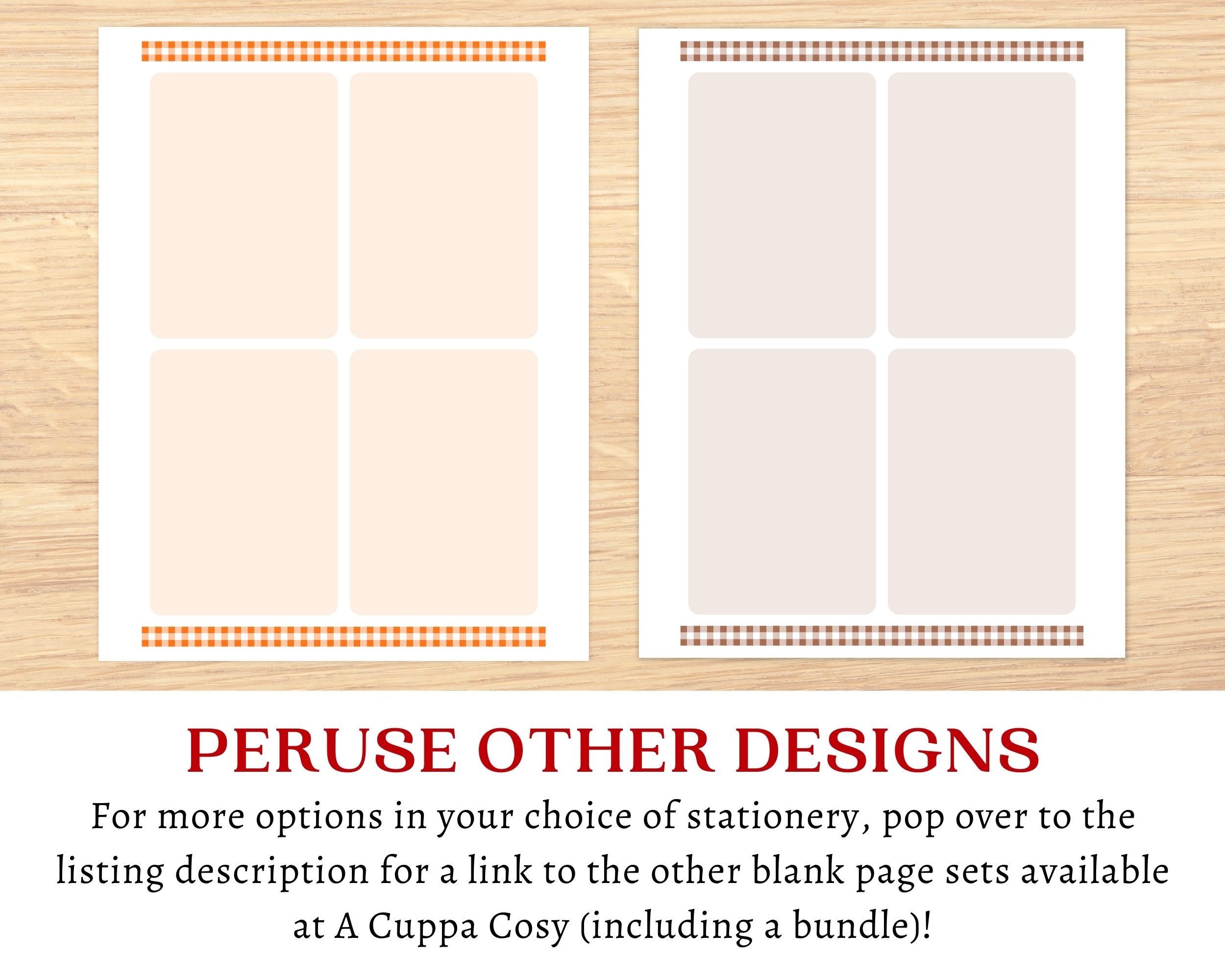 Red Gingham Note Paper Printables | Checklist Template | DIY Notebook ...