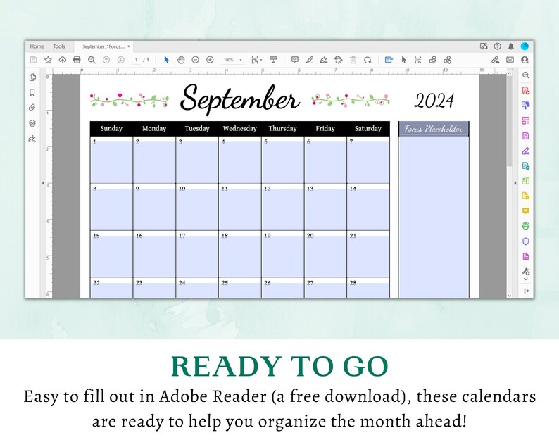 2024 2025 Calendar Bundle Editable Calendar Monthly Planner With Notes ...