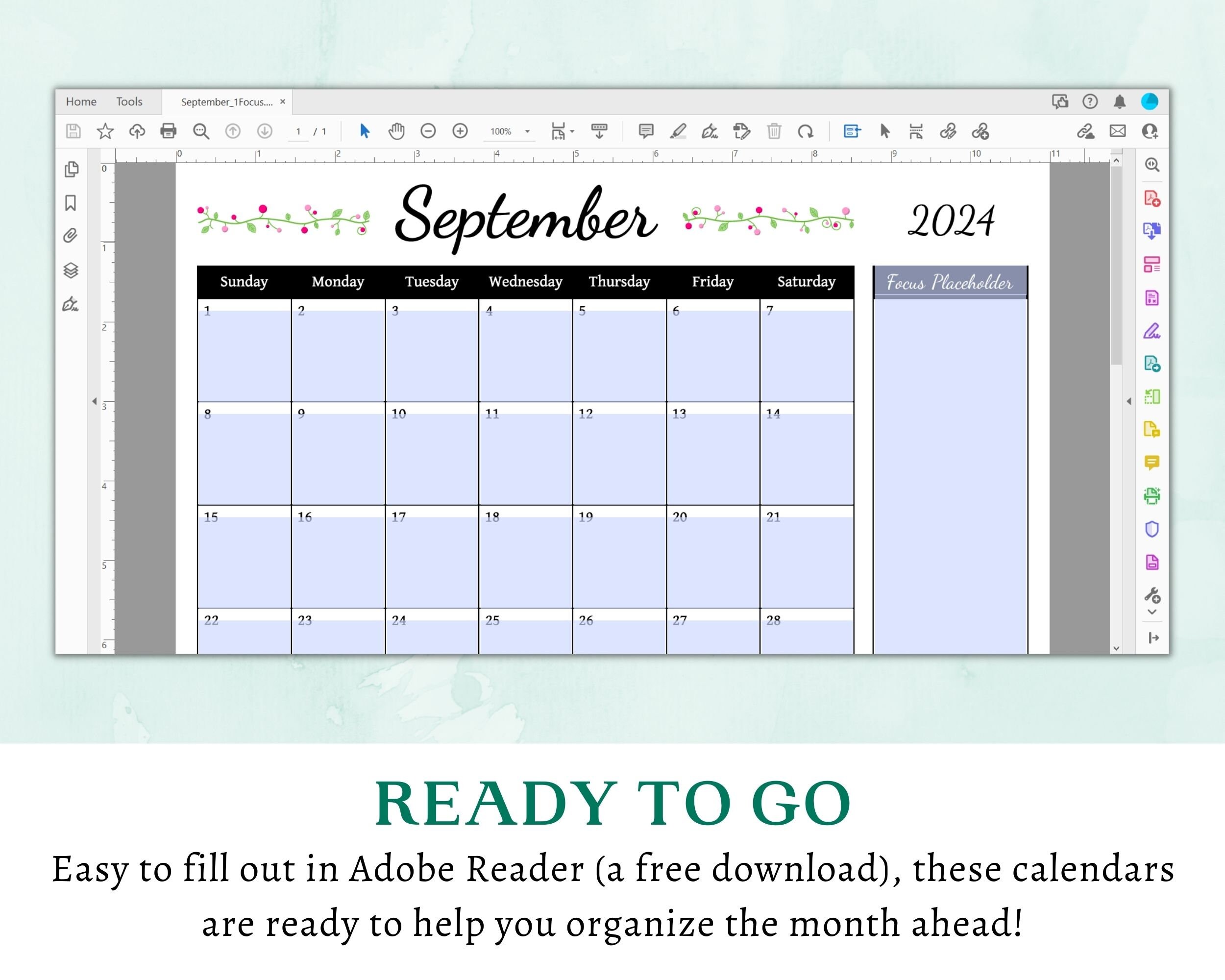 2024 2025 Calendar Bundle Editable Calendar Monthly Planner With Notes ...