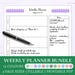 Printable Green Gingham Stationery Digital Notebook Checklist Templates ...