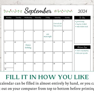 2024 2025 Calendar Bundle Editable Calendar Monthly Planner With Notes ...