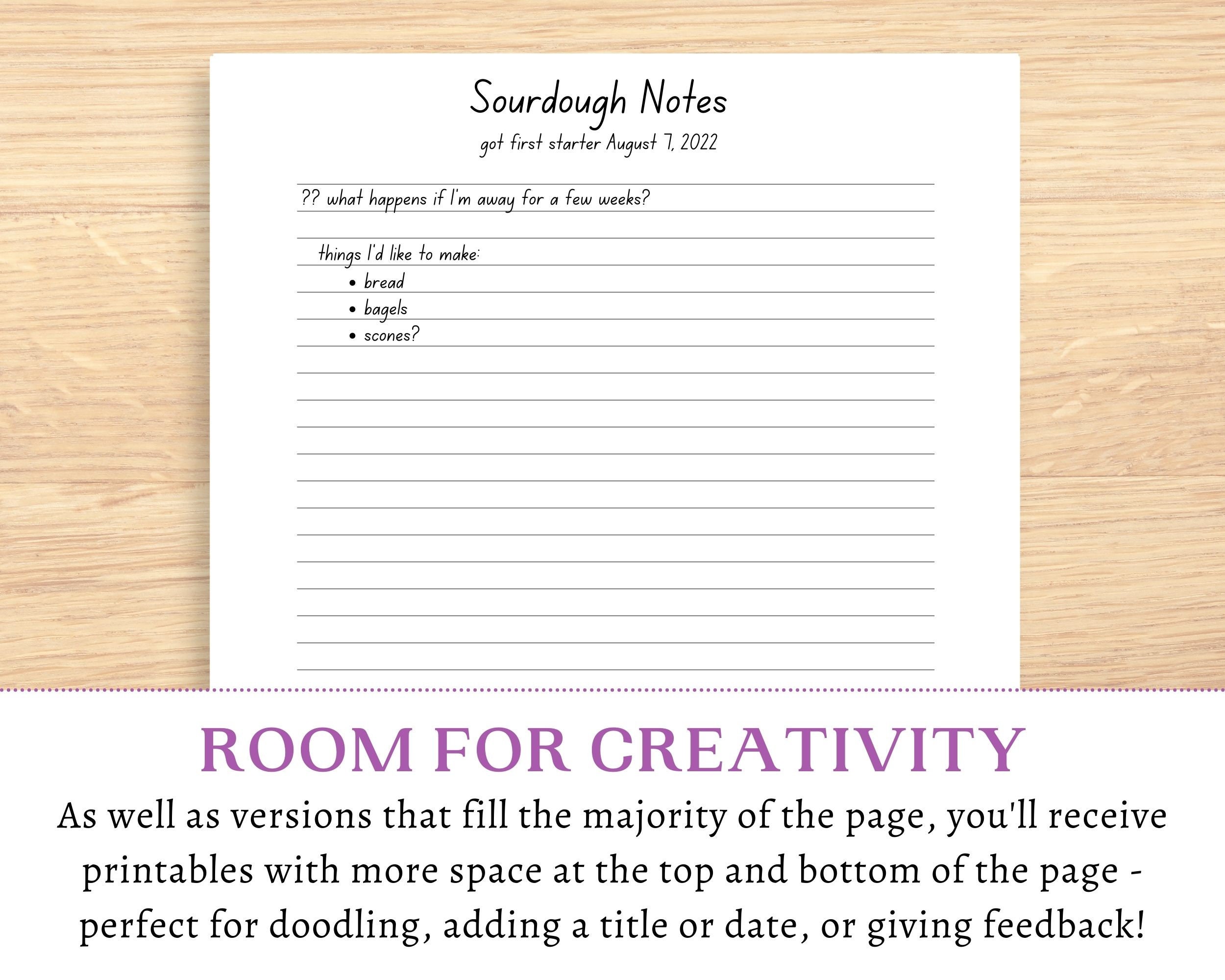 Lined Paper Printable | Letter, Half Letter, A5, A4 Lined Paper ...