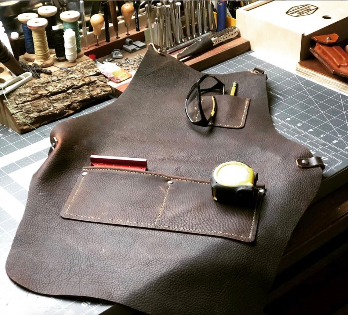 Youth Leather Apron Pattern - Leatherwork Template Kids Shop Apron - Etsy