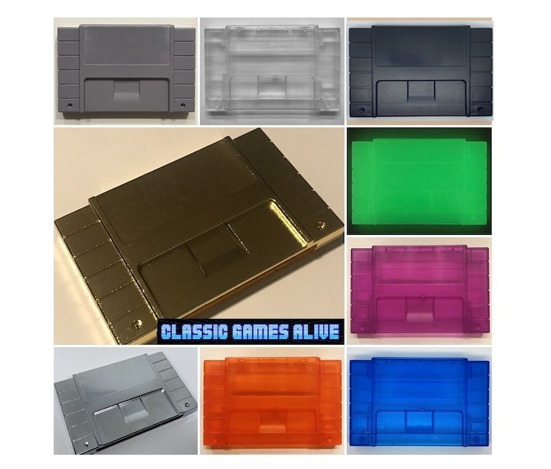 SNES Replacement Case Cartridge Shell Transparent COLOR TOP - Etsy