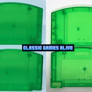 N64 Reproduction Game Case Cartridge Shell- Transparent Clear, Atomic ...