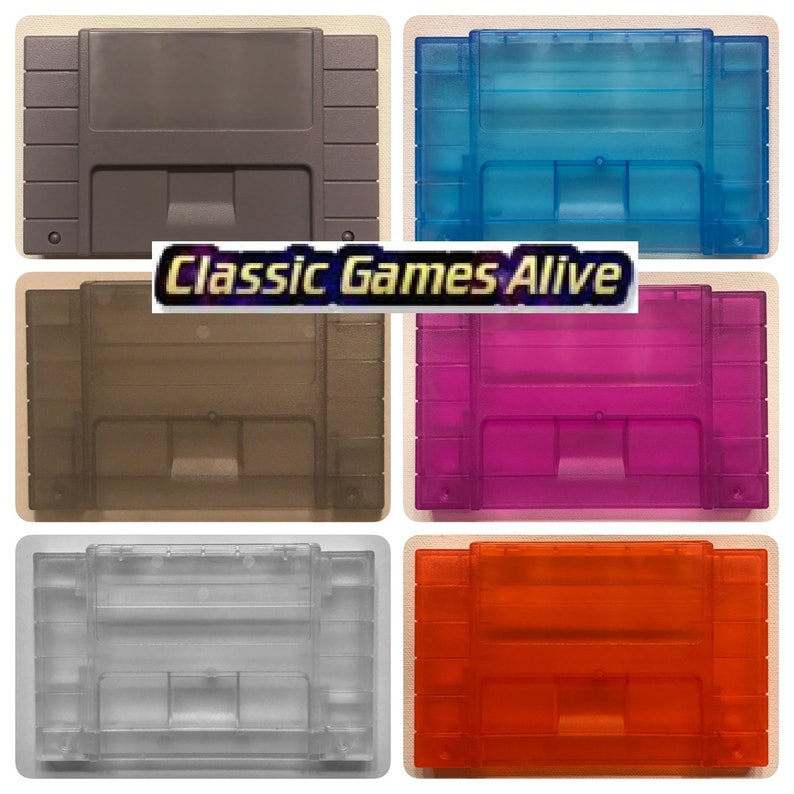 SNES Replacement Case Cartridge Shell Transparent COLOR TOP | Etsy