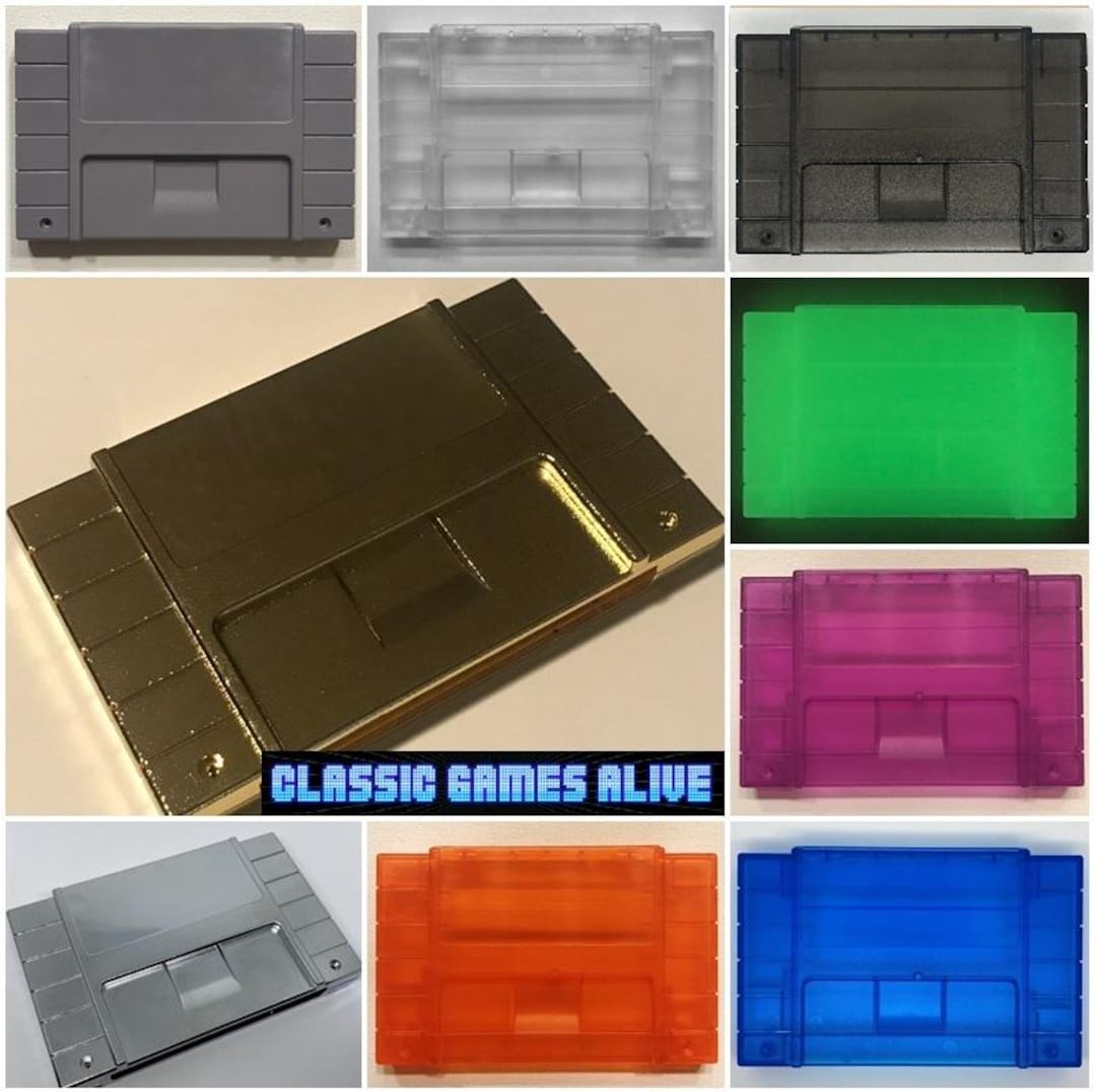 SNES Replacement Case Cartridge Shell - Transparent COLOR TOP Quality ...