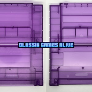 SNES Reproduction Game Case Cartridge Shell - Transparent Clear, Atomic ...