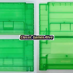 SNES Plastic Case Cartridge - Transparent COLOR TOP Quality - 9 Choices ...