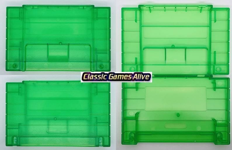 SNES Plastic Case Cartridge - Transparent COLOR TOP Quality - 9 Choices ...