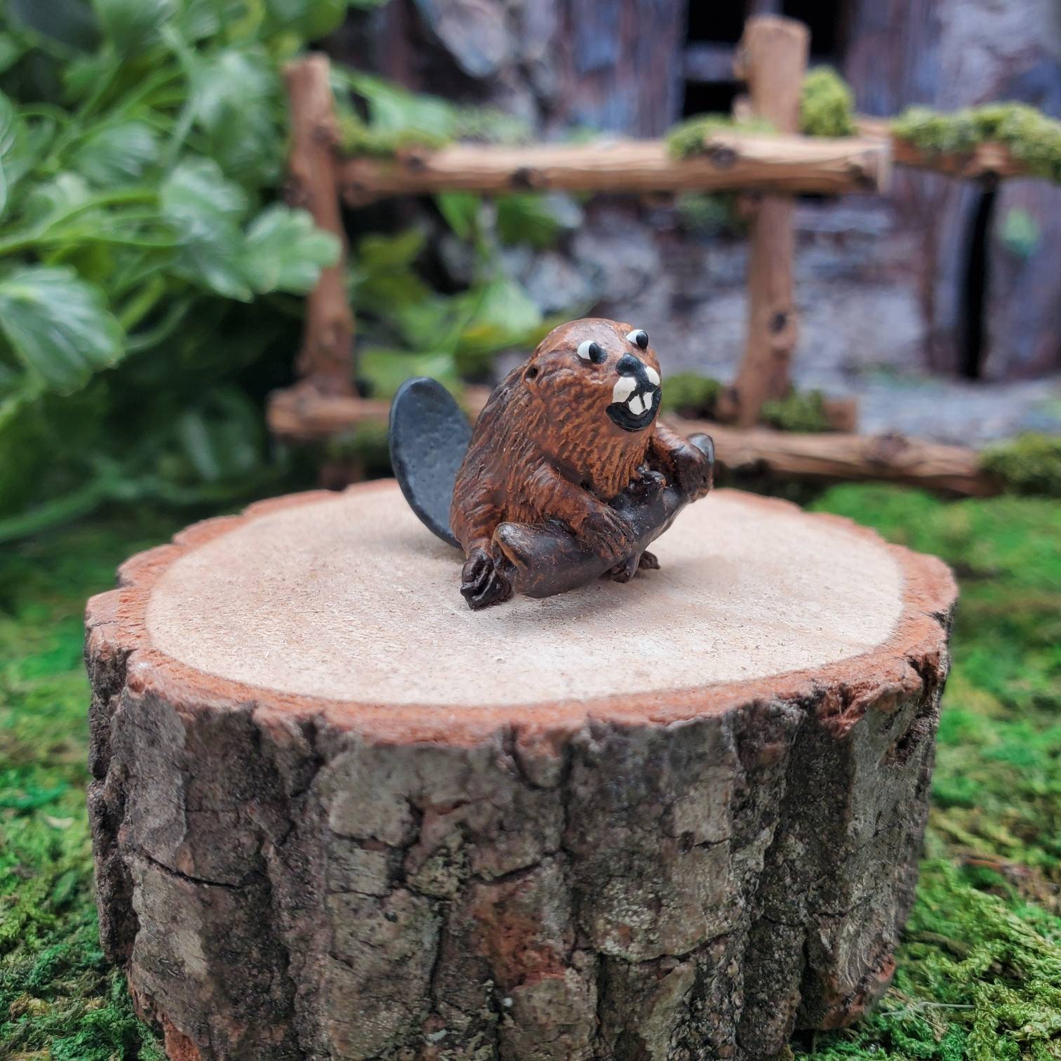 Benny The BeaverFairy Garden Tiny Fairy Animals Miniature | Etsy