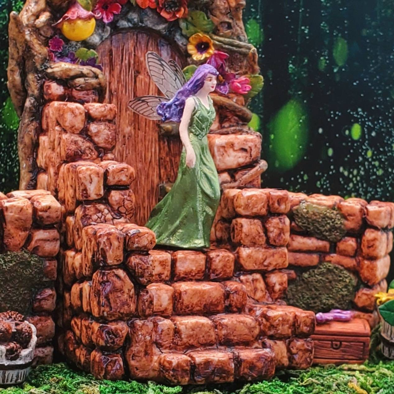 Avianaminiature Hand Sculpted Fairy Tiny Micro Fairy Outdoor | Etsy