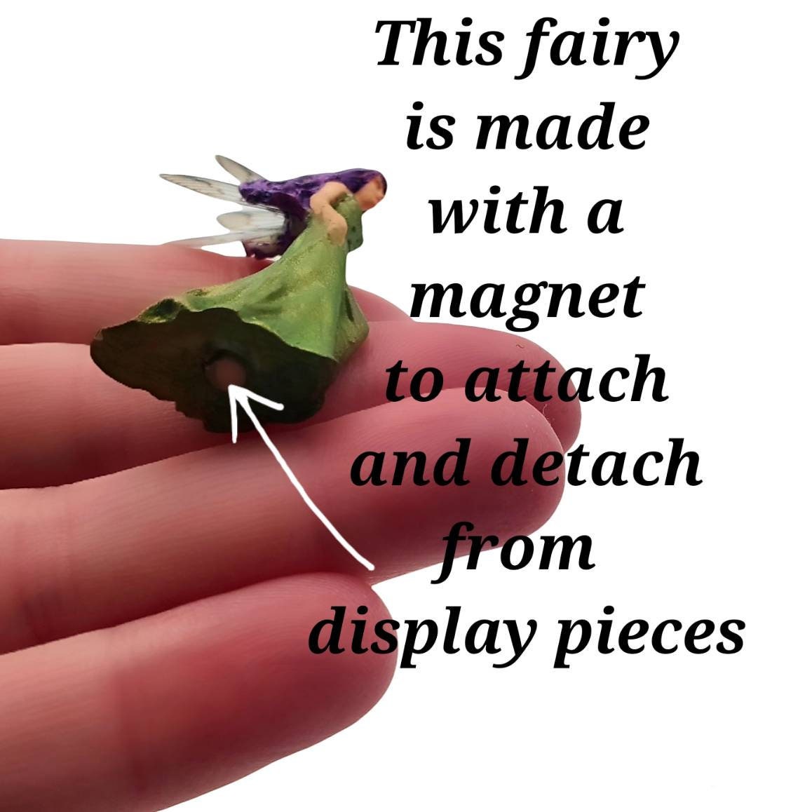 Avianaminiature Hand Sculpted Fairy Tiny Micro Fairy Outdoor | Etsy