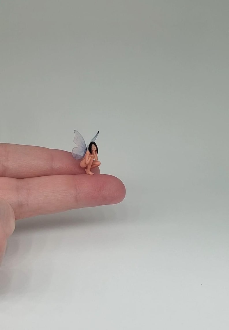 Micro Fairy, Fairy Figurine, Fairy Garden, Tiny Fairy, Terrarium Fairy ...