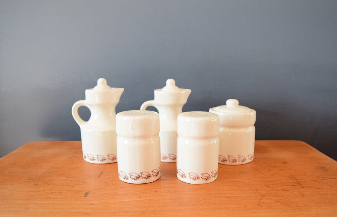 Ceramic Pig Dinnerware Set | Giftcraft Salt and Pepper Shakers | Oil ...