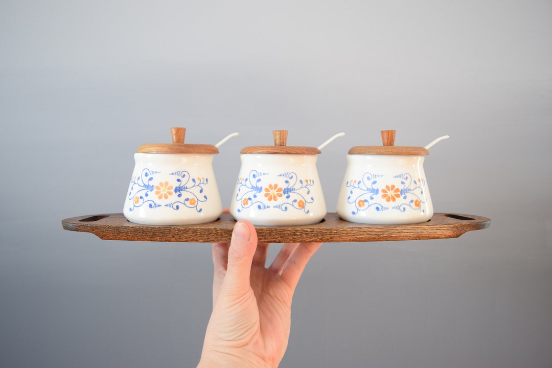 Shabby Chic Condiment Set French Country Farmhouse Rustic Dinnerware ...