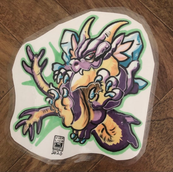 Crystal Zilla original Laminated - Etsy