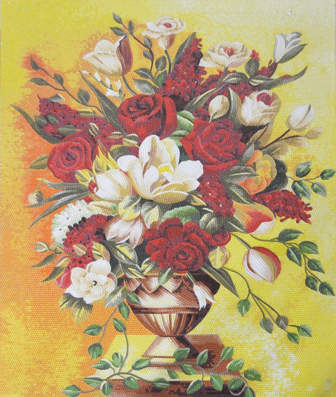 Corina -glass Tile Mosaic - Wall Art - Wall Decor Backsplash - Wall ...