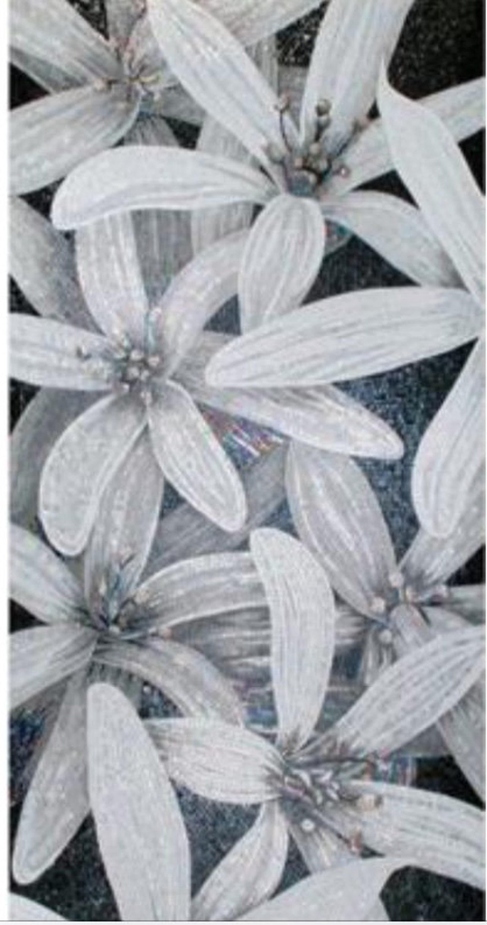 Lily Garden Mural - Glass Tile Mosaic - Wall Art - Wall Decor ...