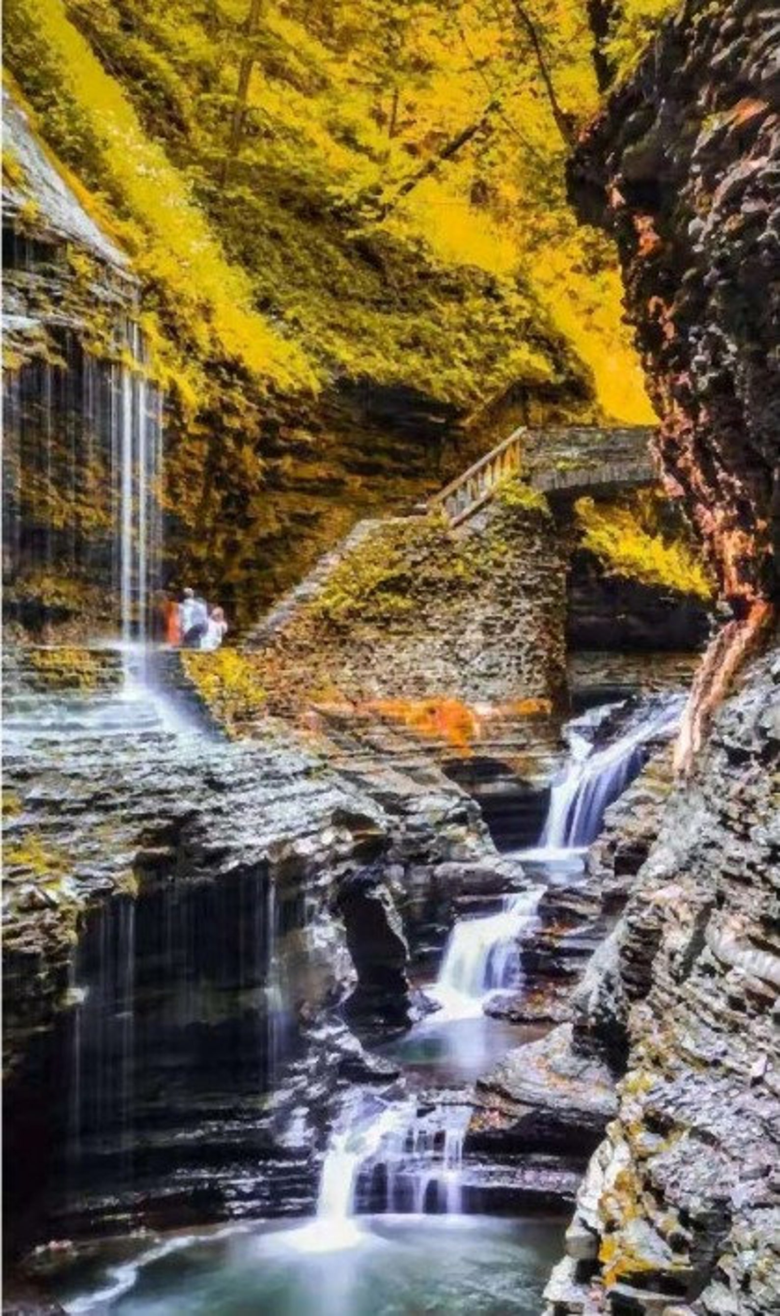 Waterfall-glass Tile Mosaic Wall Art Wall Decor Backsplash - Etsy