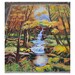 Waterfall Between Trees Nature Picture Mosaic Glass Tile - Etsy